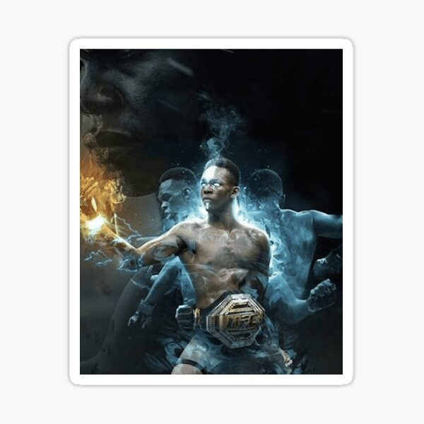 Pegatina «Blue Israel Adesanya y The Last Stylebender y diseño oficial ...