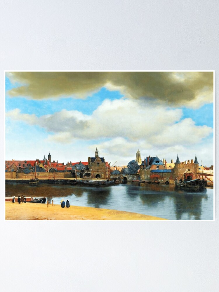 "Vermeer View of Delft" Poster for Sale by JessGoodman | Redbubble
