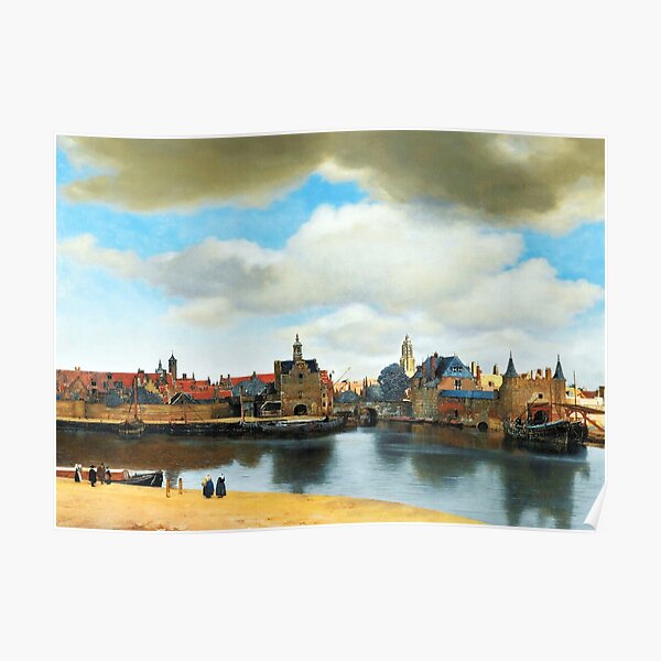 "Vermeer View of Delft" Poster for Sale by JessGoodman | Redbubble