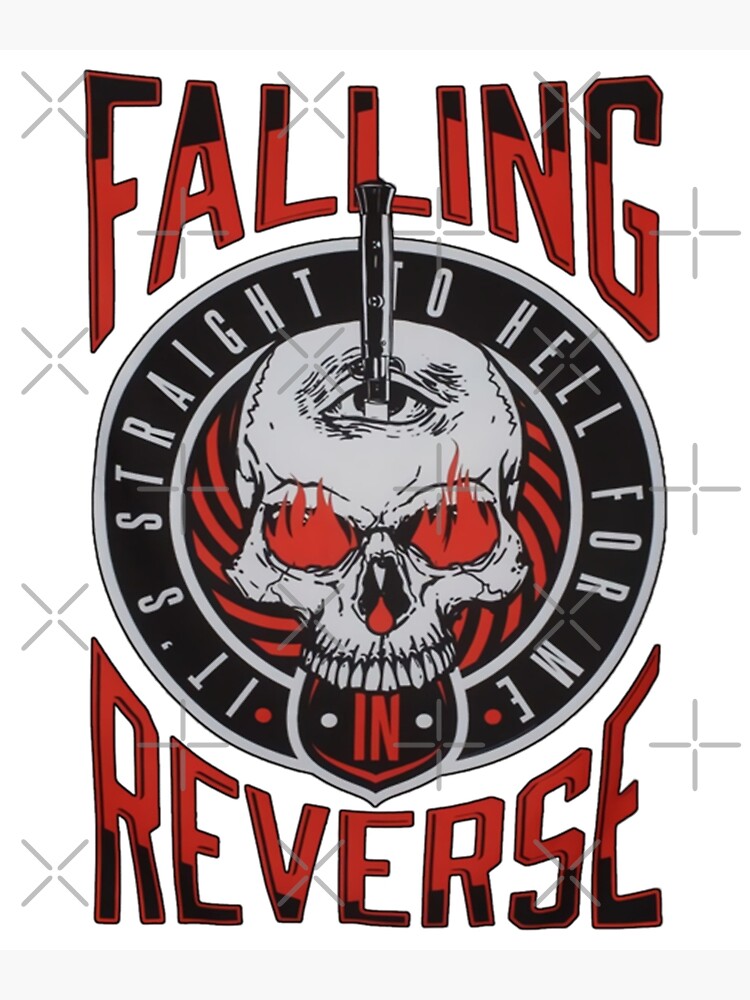 "Straight To Hell For Me Falling in Reverse Skull" Poster for Sale by ...