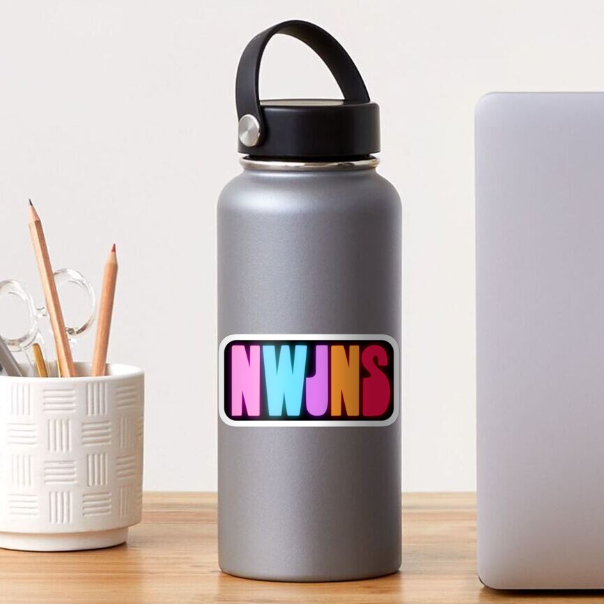 "NewJeans NWJNS Logo" Sticker for Sale by xenocene | Redbubble