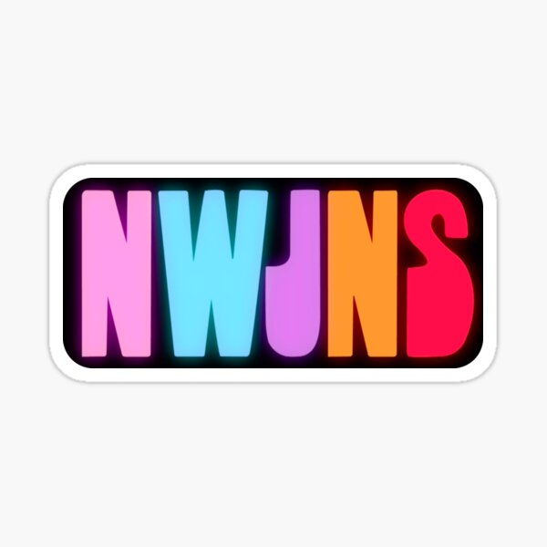 "NewJeans NWJNS Logo" Sticker for Sale by xenocene | Redbubble