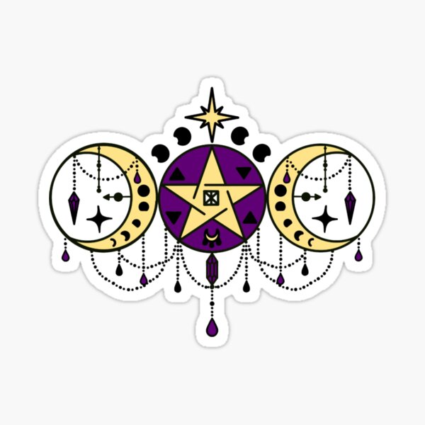 "Magic Moon" Sticker for Sale by Amyloink | Redbubble