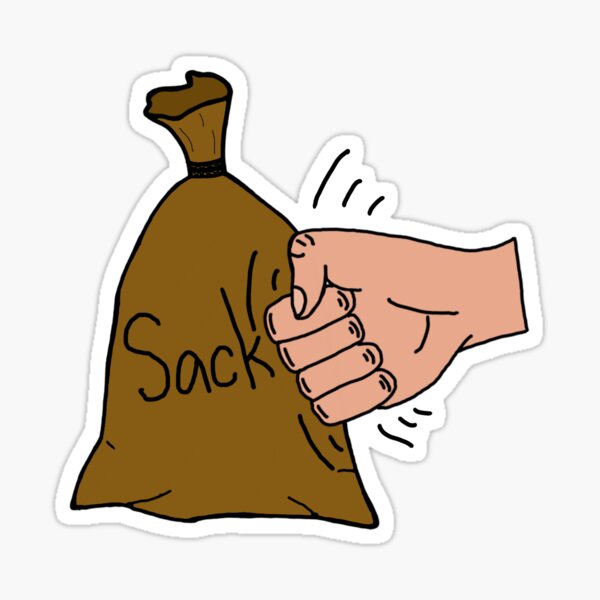 "Hit the Sack" Sticker for Sale by MoreThanADrop | Redbubble