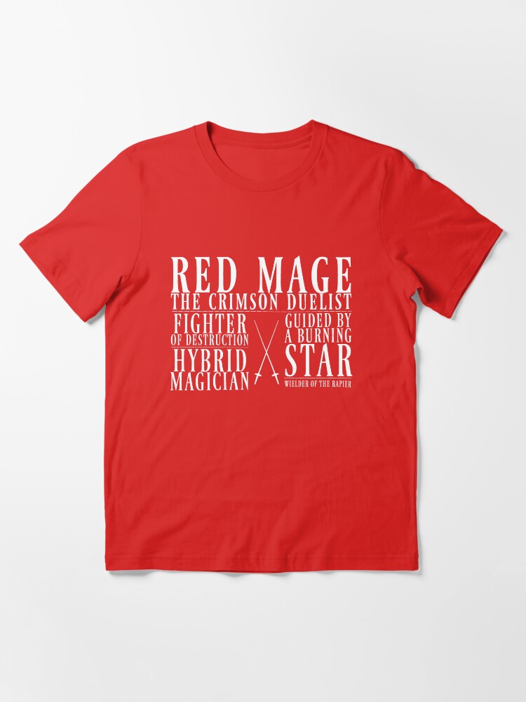 "Red Mage" T-shirt for Sale by snitts | Redbubble | final fantasy t ...