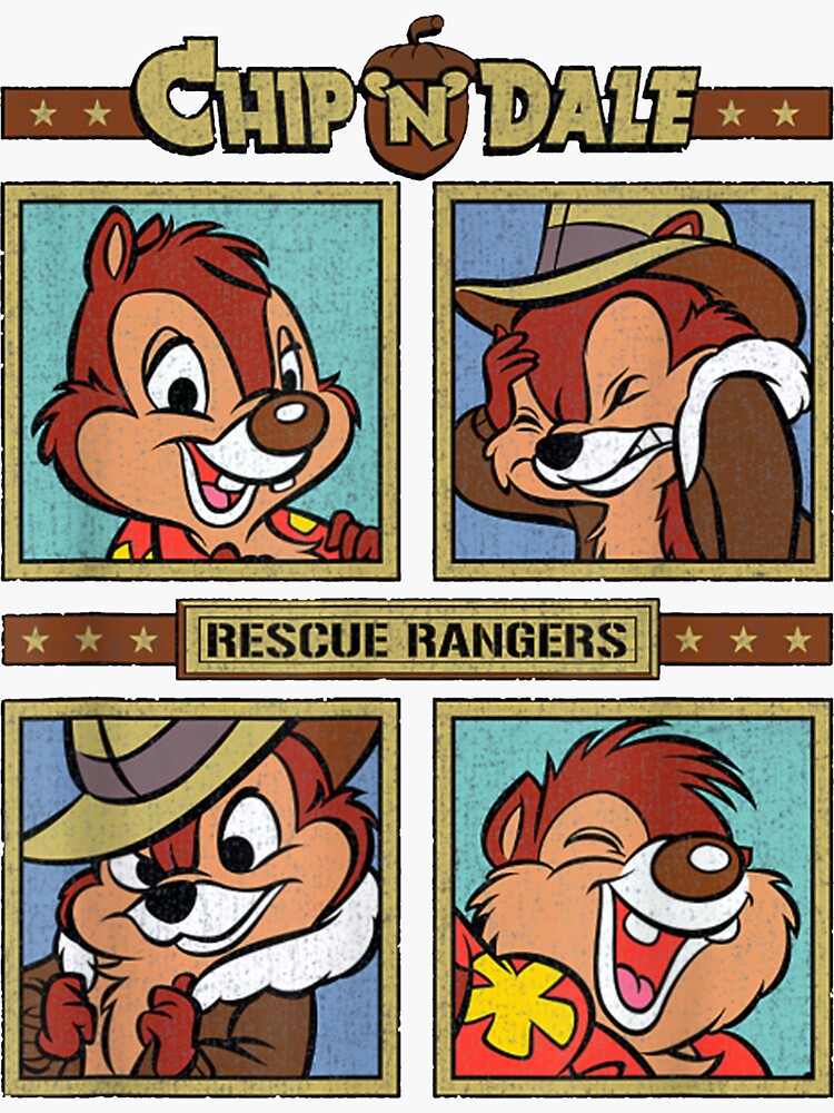"Rescue rangers classic 90s" Sticker for Sale by vanminh036 | Redbubble