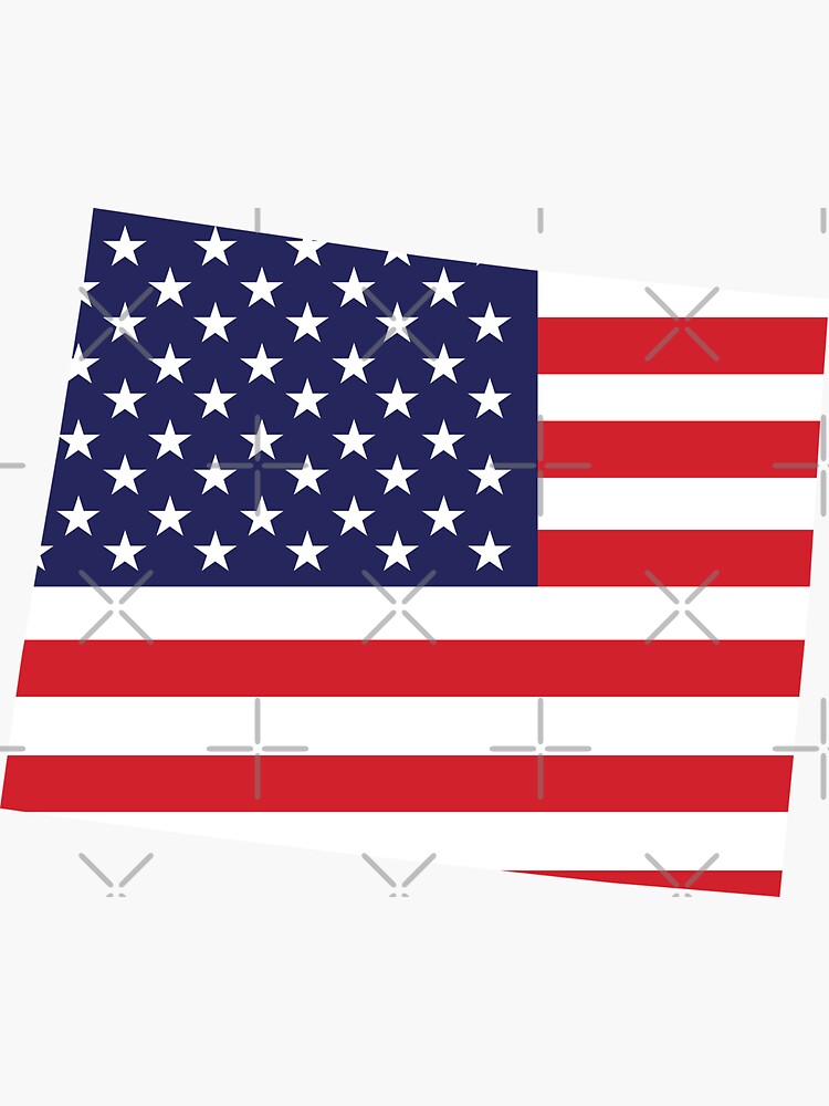 "Wyoming State Shape USA Flag Background" Sticker for Sale by ...