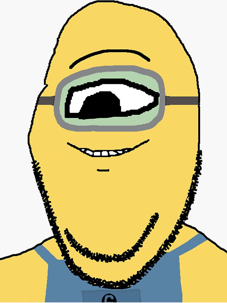 "FAT MINION" Sticker for Sale by maisieturner | Redbubble