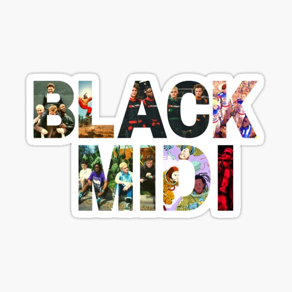 "Black Midi t shirt and sticker | Black Midi Hoodie" Sticker for Sale ...