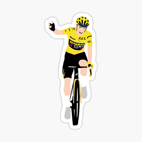 "Jonas Vingegaard - TDF 2022" Sticker for Sale by Rhys40 | Redbubble