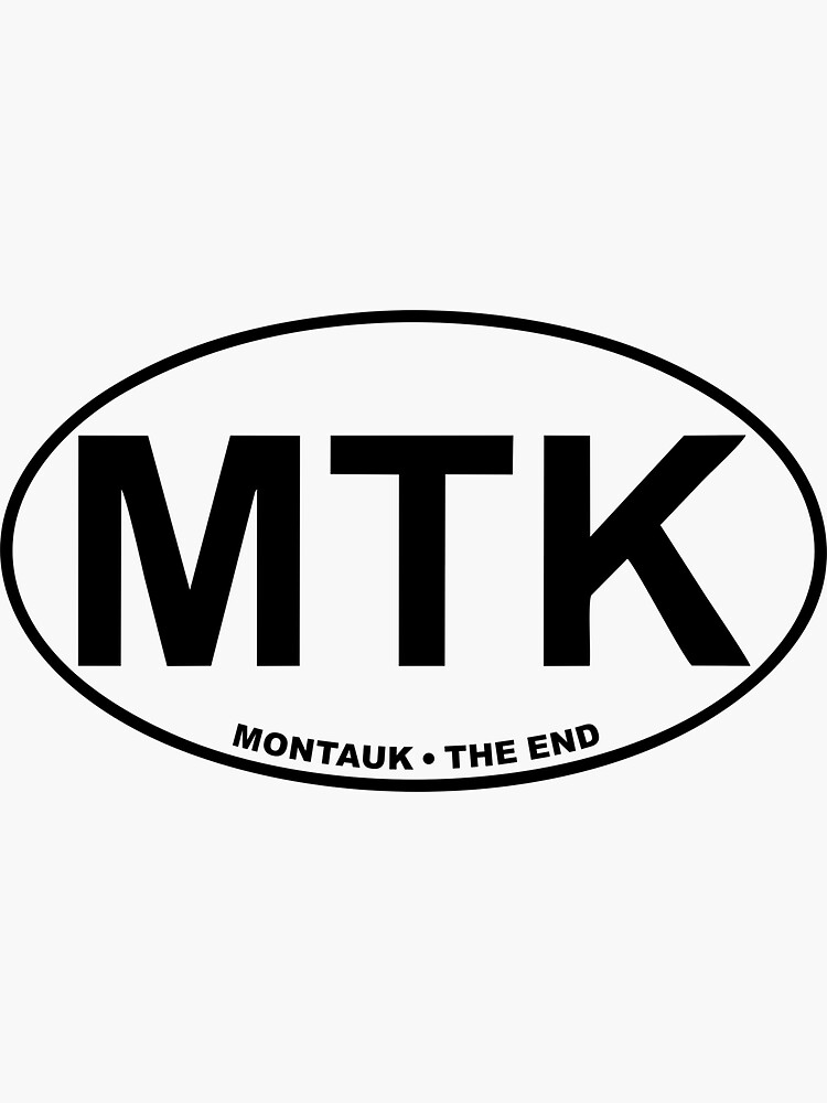 "MTK Montauk The End" Sticker for Sale by peochaska | Redbubble