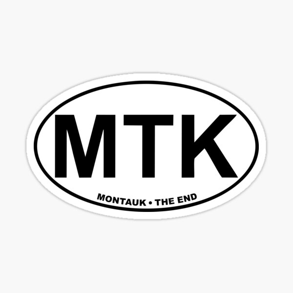 "MTK Montauk The End" Sticker for Sale by peochaska | Redbubble