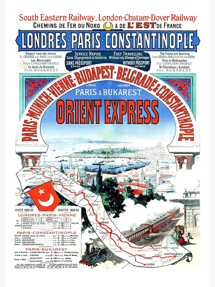 "Orient Express Route" Sticker for Sale by derboramartin | Redbubble