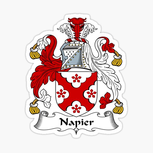 "Napier" Sticker by HaroldHeraldry | Redbubble