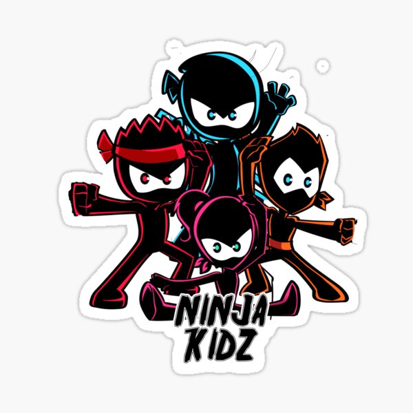 "Ninja Kidz Backpack" Sticker for Sale by AFProjection | Redbubble