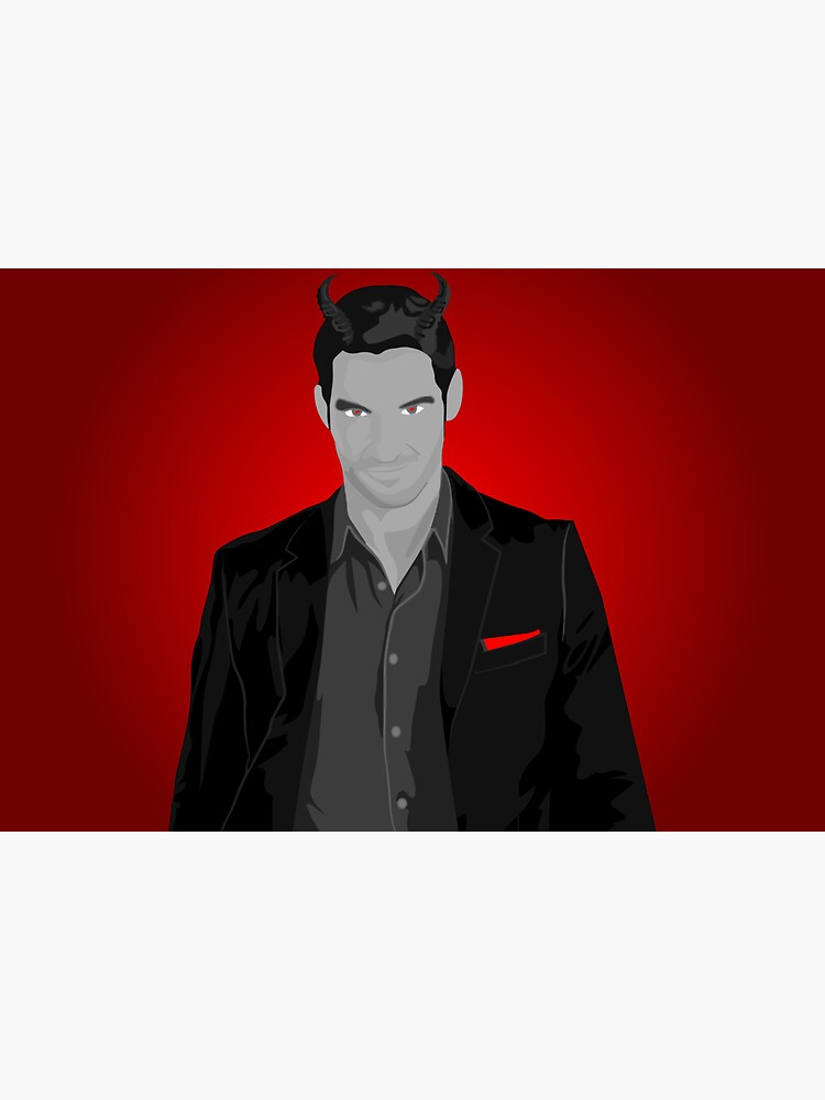"Lucifer Morningstar Deadly Look" Sticker for Sale by shoppinghive ...