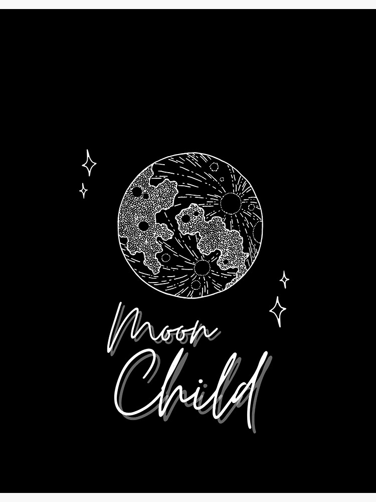 "Moon Child " Sticker for Sale by weirdandspooky | Redbubble