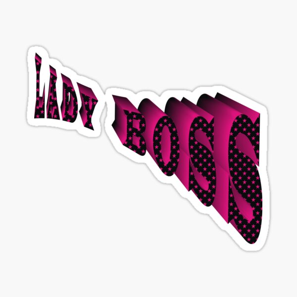 "Lady Boss" Sticker for Sale by officialkatep | Redbubble