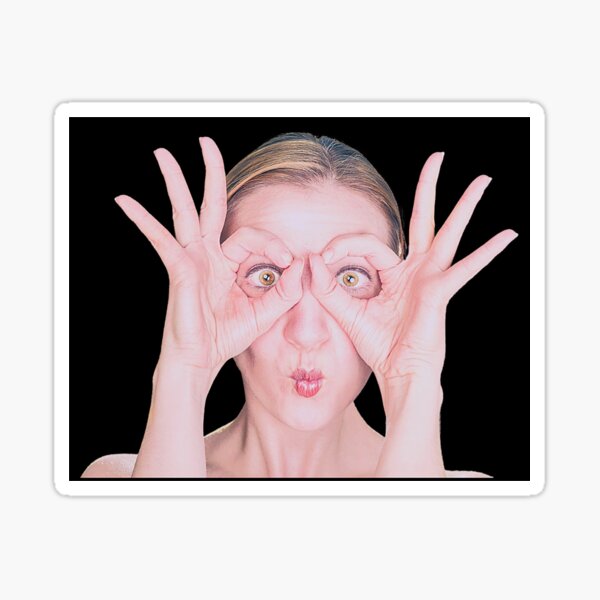 "Funny woman face" Sticker for Sale by KFashion4u | Redbubble