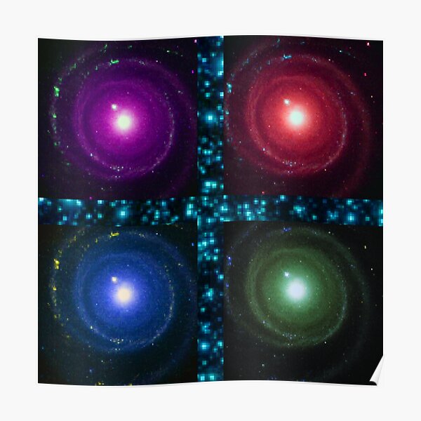 "16-Bit Pixel Art Galaxy NGC 4622 Color Mix by Ancient Teknologi ...