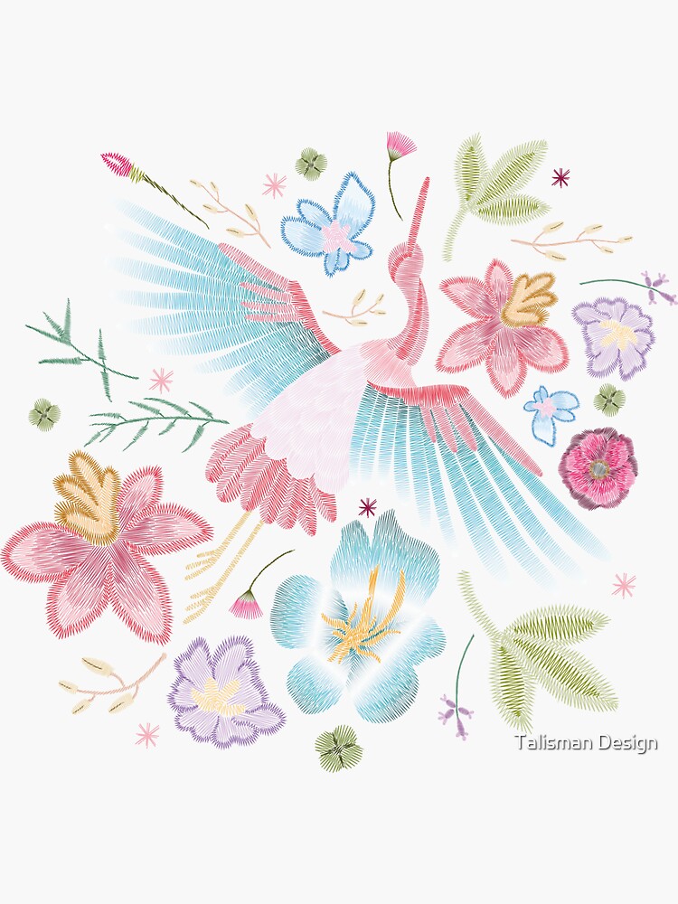 "crane bird" Sticker for Sale by dilaradogann | Redbubble