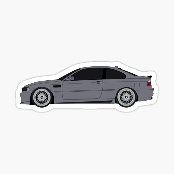 "Stanced E46" Sticker for Sale by Casparbuisness | Redbubble