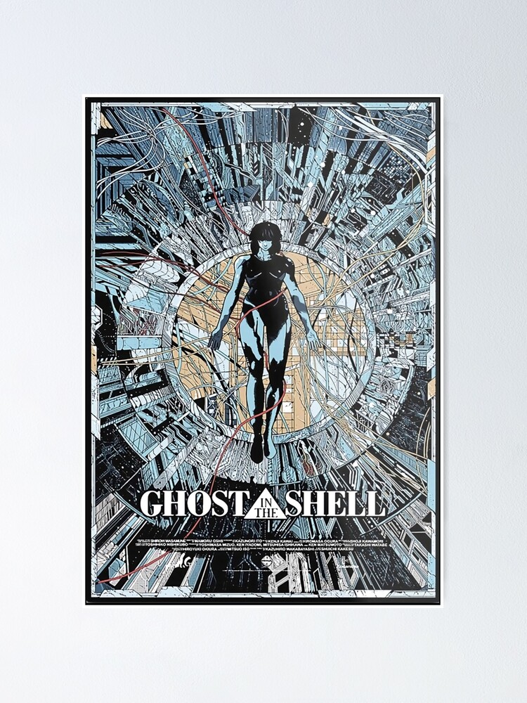 ";Ghost in the Shell poster" Poster for Sale by georgeimerazg | Redbubble