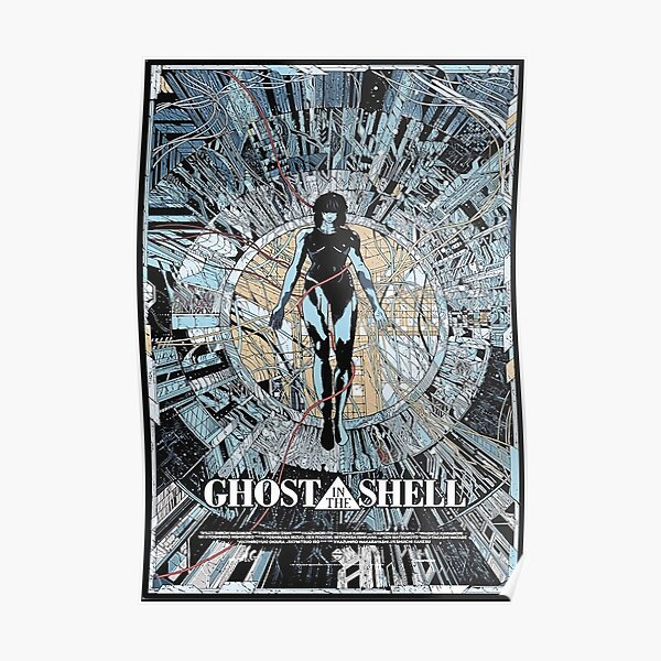 ";Ghost in the Shell poster" Poster for Sale by georgeimerazg | Redbubble
