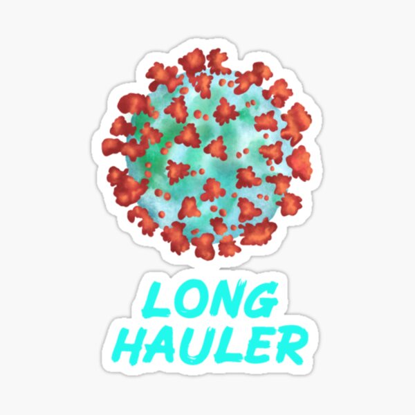 "COVID19 Long Hauler Coronavirus" Sticker for Sale by firastudio ...