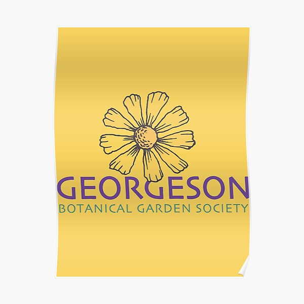 "Georgeson Botanical Garden" Poster for Sale by Rafoyarts | Redbubble