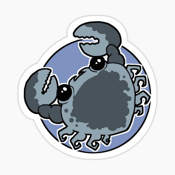 "Chibi Crab" Sticker by RhiMcCullough | Redbubble