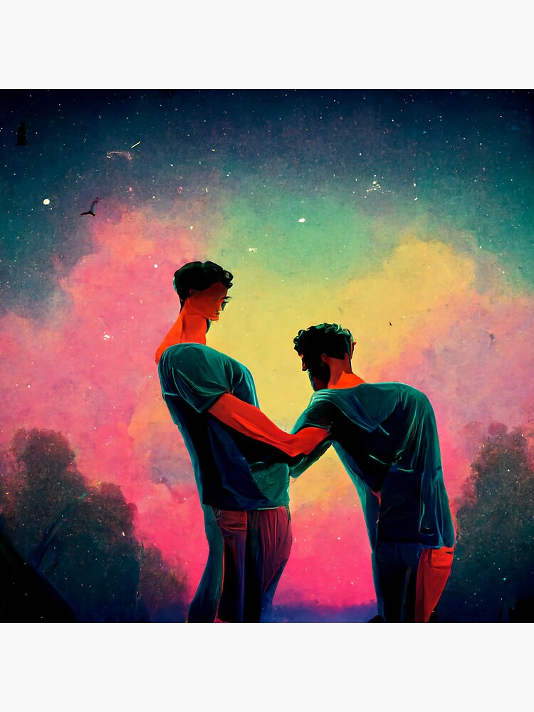 "Bromance" Sticker for Sale by DrCreAItivity | Redbubble