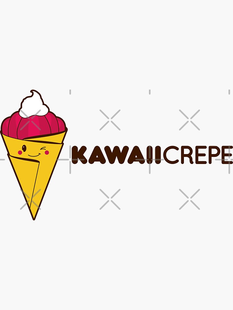 "Kawaii Crepe" Sticker for Sale by Rafoyarts | Redbubble