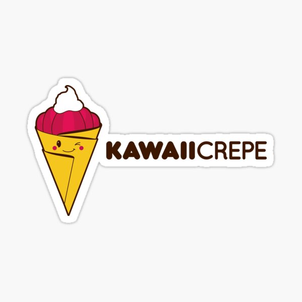 "Kawaii Crepe" Sticker for Sale by Rafoyarts | Redbubble