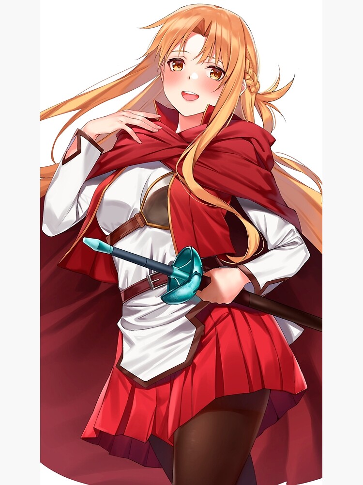 Póster «hot Asuna Yuuki Zettai Ryouiki Tetas Sword Art Online Sao Lewd