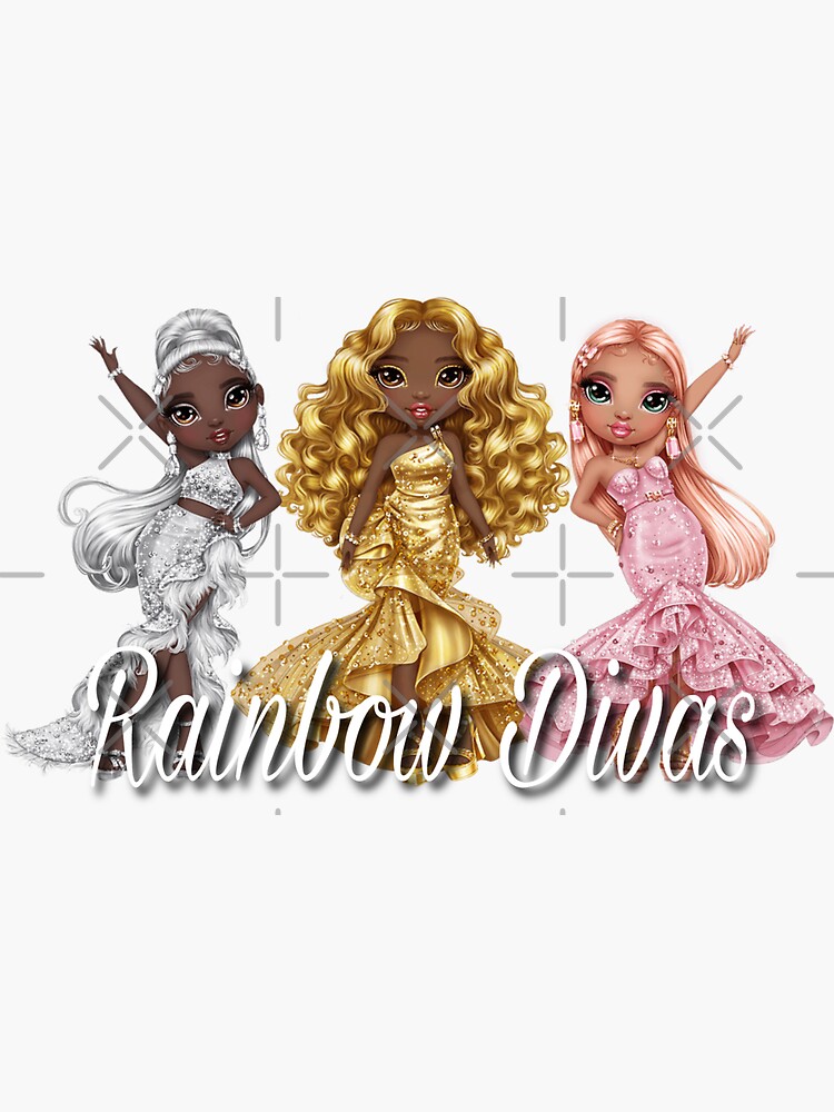 "Rainbow High Rainbow Divas" Sticker for Sale by Redbubblofficia ...