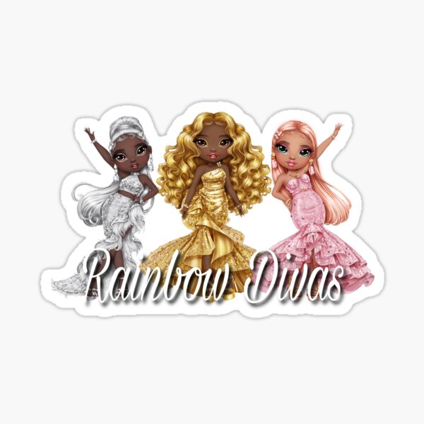 "Rainbow High Rainbow Divas" Sticker for Sale by Redbubblofficia ...