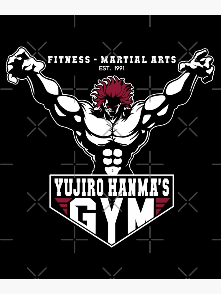 "Yujiro Hanma Gym, Baki Hanma The Grappler Gift Fan" Metal Print for ...