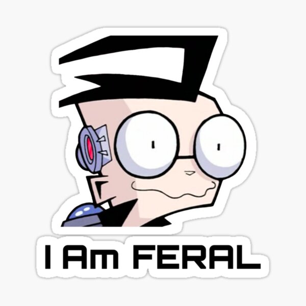 "I Am Feral " Sticker for Sale by Treshion6thomas | Redbubble