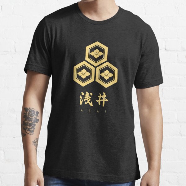 "Azai Clan kamon with text" T-shirt for Sale by Takeda-art | Redbubble ...