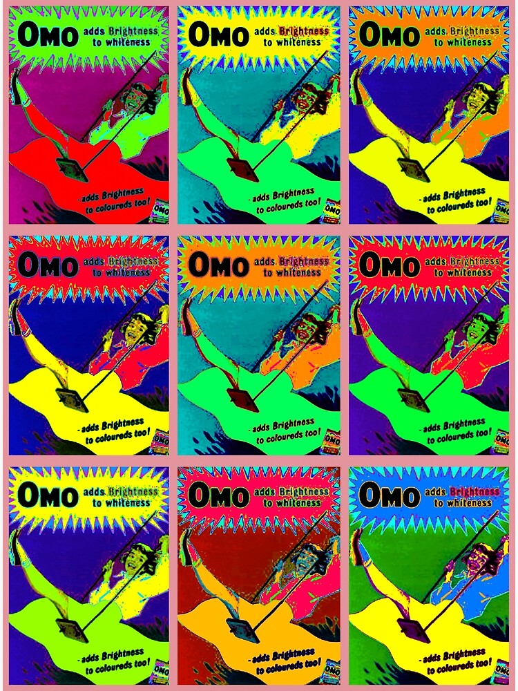 "OMO ANDY WARHOL WASHING POWDER ADVERT" Poster for Sale by Michael hill ...