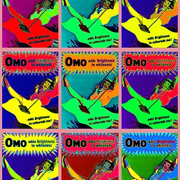 "OMO ANDY WARHOL WASHING POWDER ADVERT" Poster for Sale by Michael hill ...