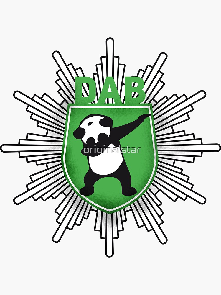 "DAB PANDA dab dabber dance football touch down coat of arms DAB police ...