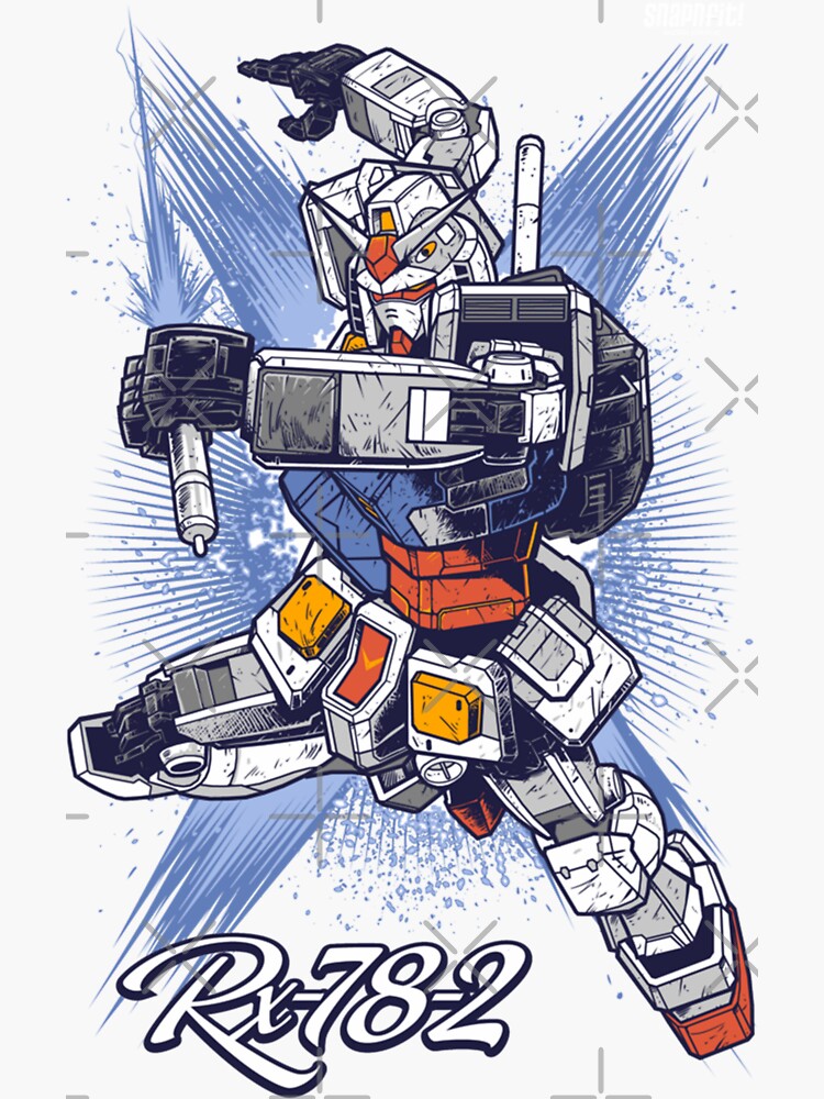 "Gundam rx 78 2" Sticker for Sale by selewbew | Redbubble
