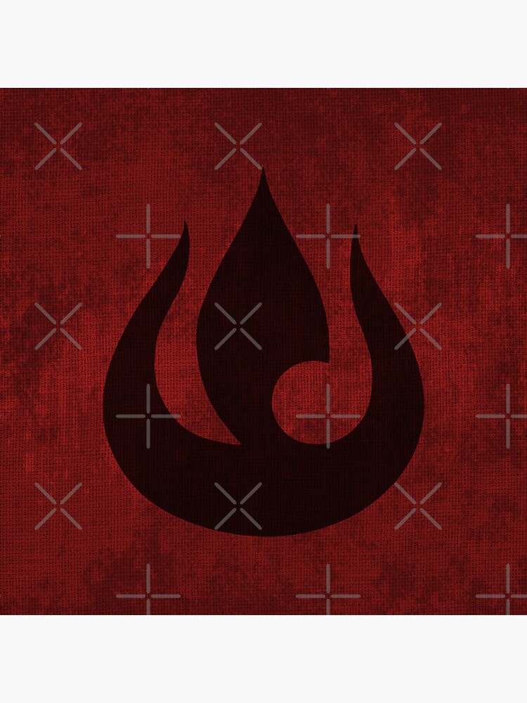 "Atla Tapestry 2 - Flag of the Fire Nation" Sticker for Sale by ...