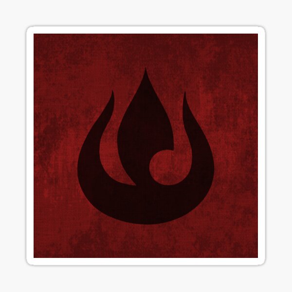 "Atla Tapestry 2 - Flag of the Fire Nation" Sticker for Sale by ...