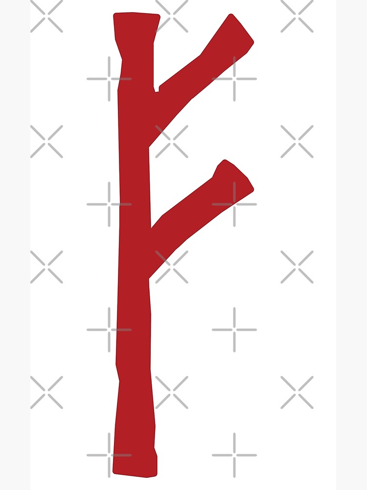 "Viking Rune - Fehu Elder Futhark Runic Wealth Symbol" Art Print for ...