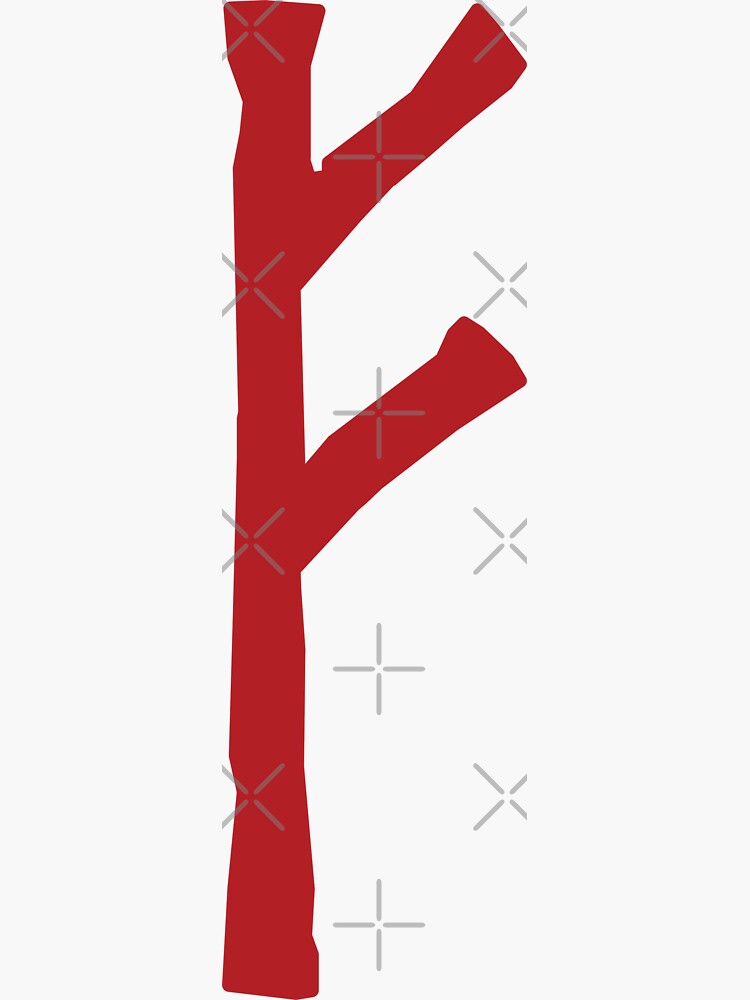 Pegatina «Runa vikinga - Fehu Elder Futhark Símbolo de riqueza rúnica ...