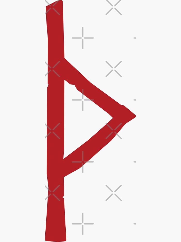 "Viking Rune - Thurisaz Elder Futhark Runic Thorn Symbol" Sticker for ...