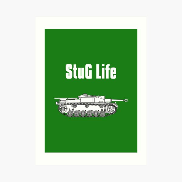 "StuG Life Military History Visualized Vertical Version" Art Print for ...